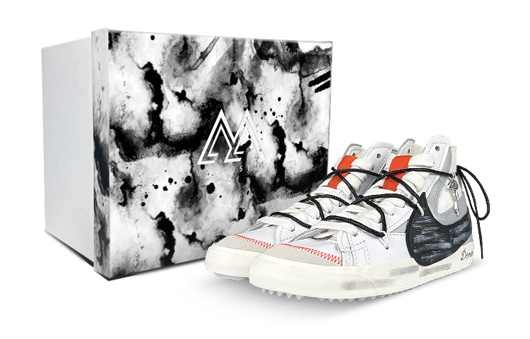 [Custom Shoes] Nike Blazer Mid '77 Jumbo 'Evil Eye' - Novelship