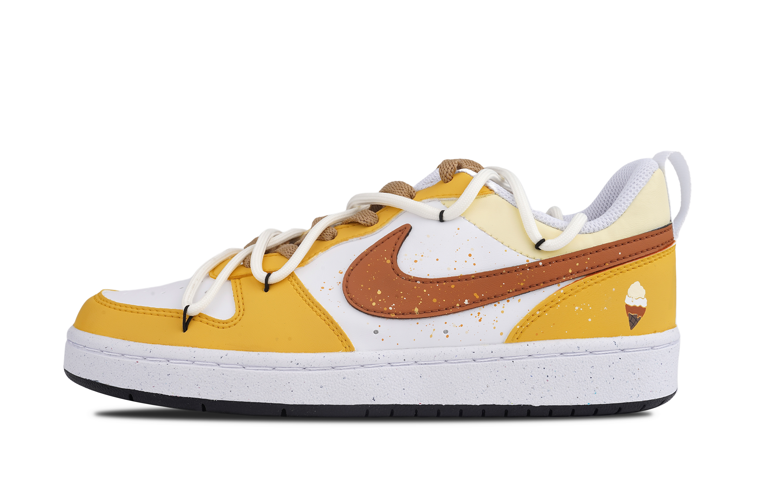 [Custom Shoes] Nike Court Borough Low 'Mango Ice Cream' - Novelship