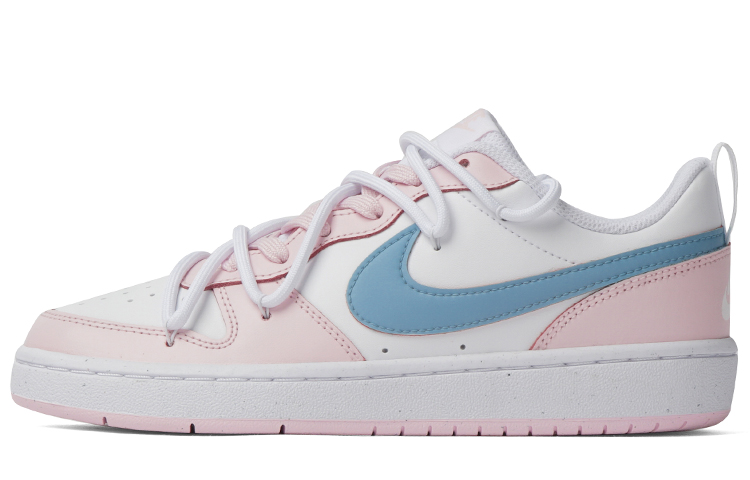 [Custom Shoes] Nike Court Borough Low 'White Pink Blue Candy' - Novelship