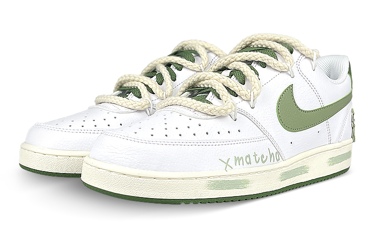 Buy [Custom Shoes] Nike Court Vision 1 'Matcha Patchwork' - Novelship