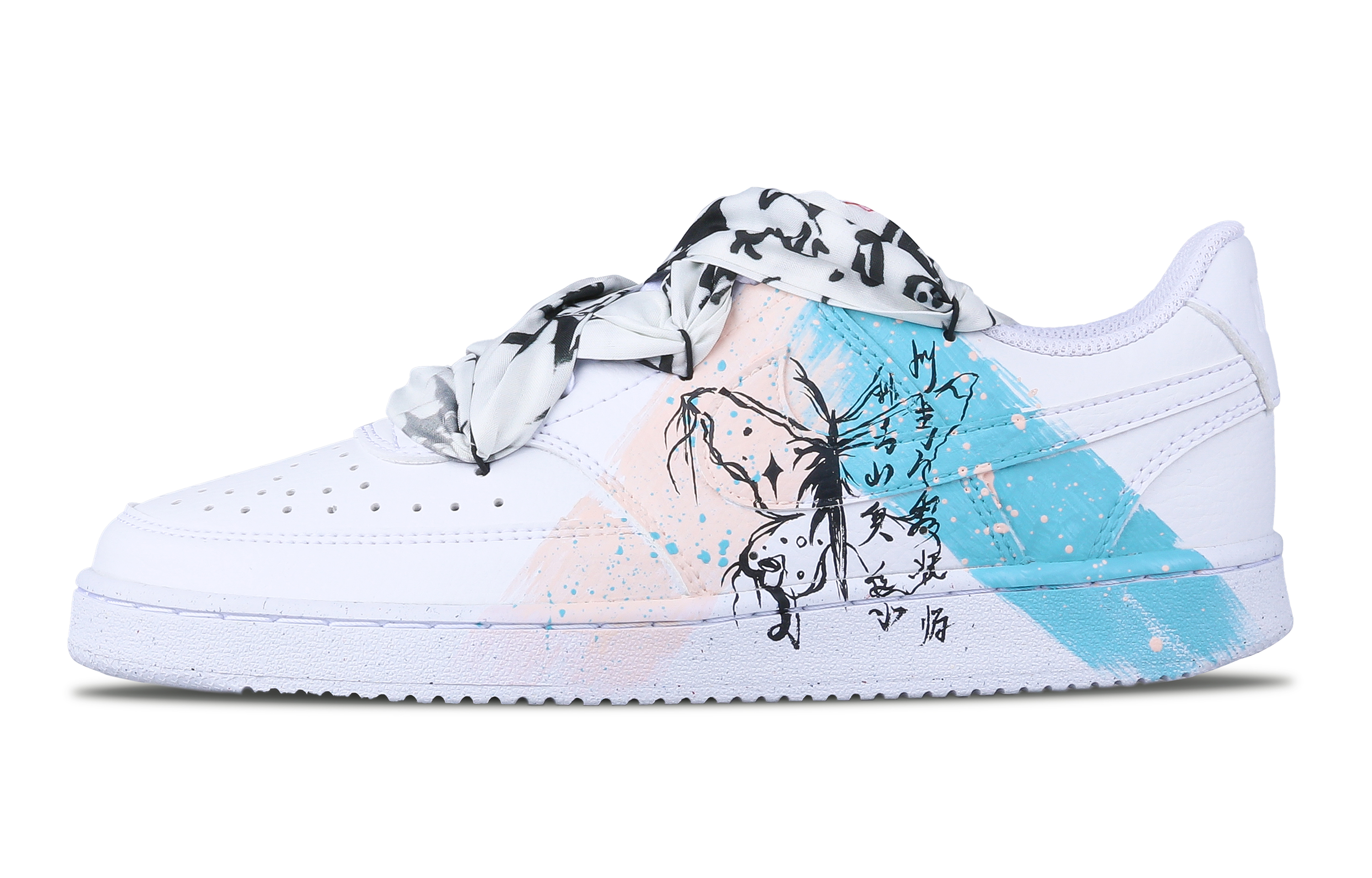 Buy [Custom Shoes] Nike Court Vision 1 Low 'Spring Butterfly White ...