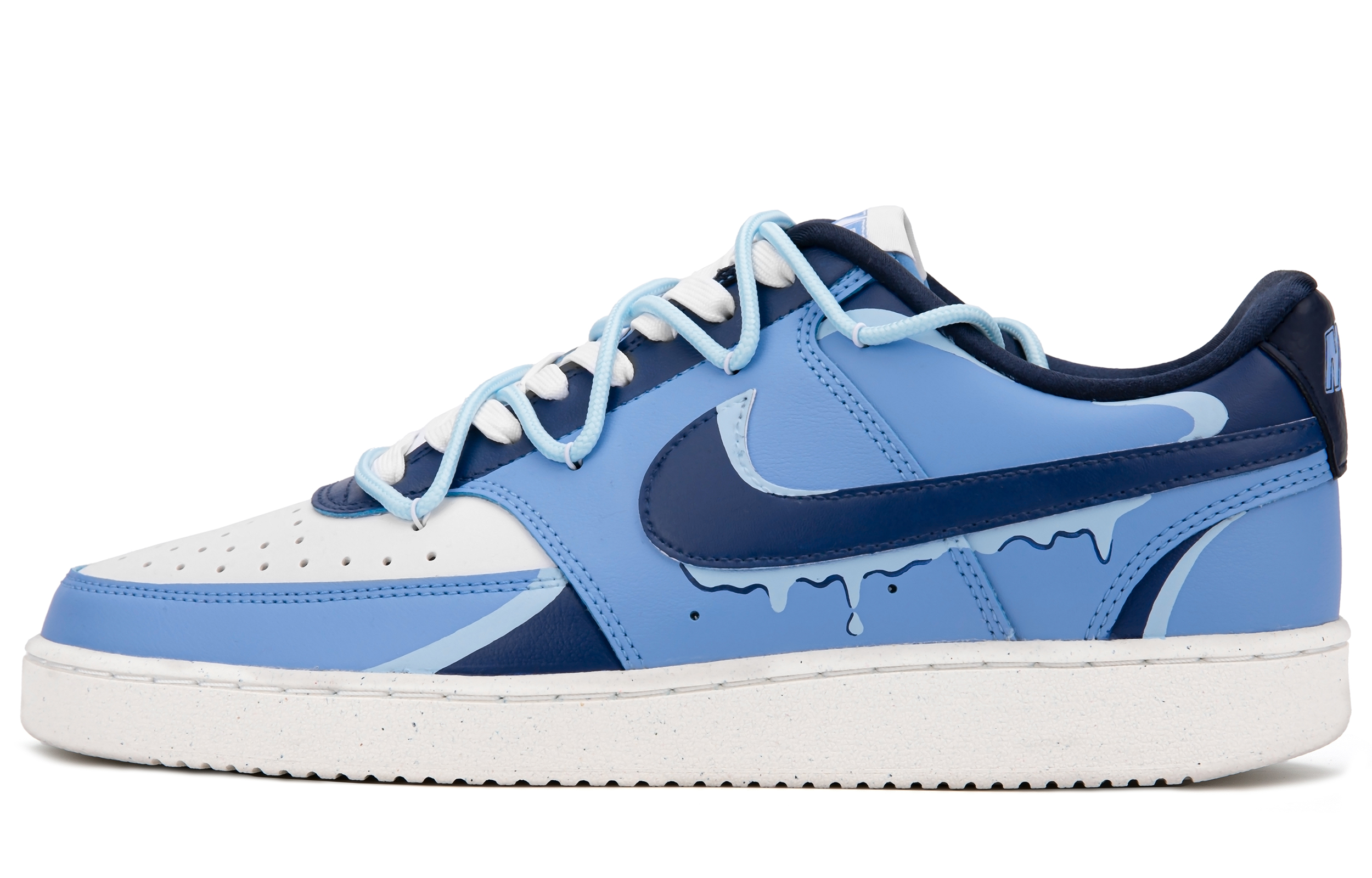 Buy [Custom Shoes] Nike Court Vision 2 'Hand-Painted Dual-Swoosh White ...