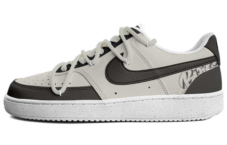 [Custom Shoes] Nike Court Vision Low 'Custom Wind Chaser Black Grey ...