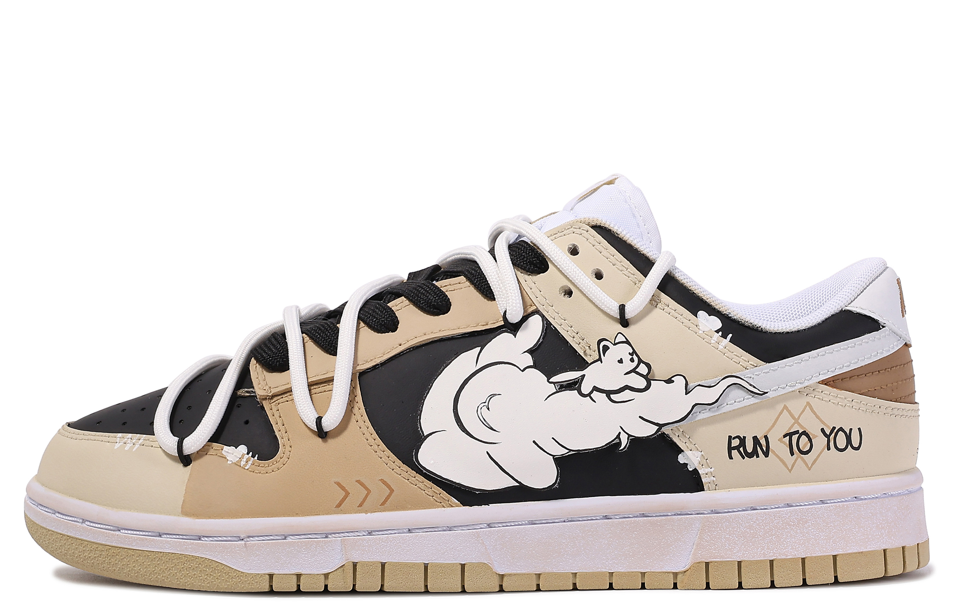 Buy [Custom Shoes] Nike Custom x Dunk Low 'Garfield Doodle Tan' - Novelship