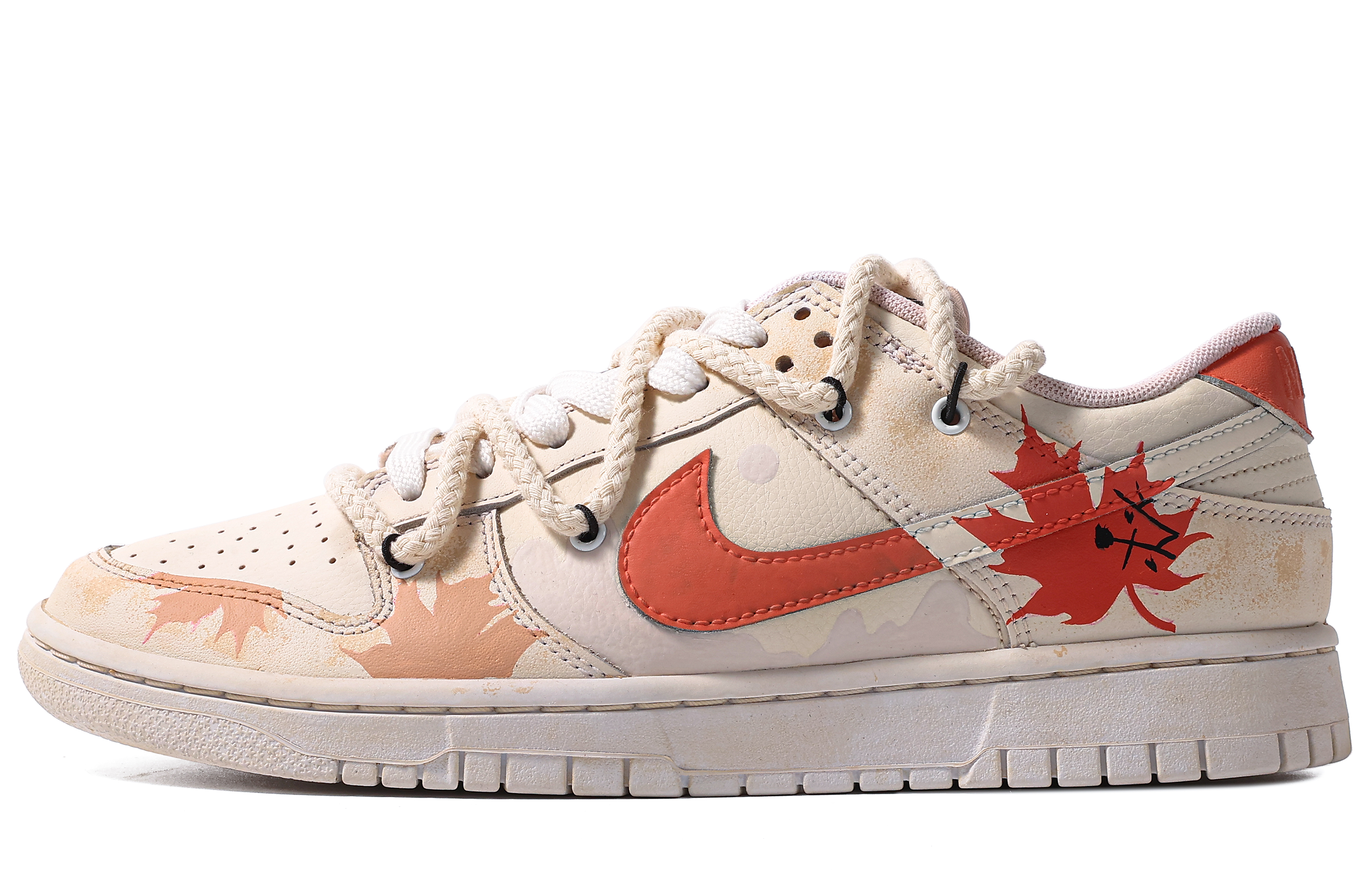 Buy [Custom Shoes] Nike Custom x Dunk Low 'Maple Chinese Wind Cream ...