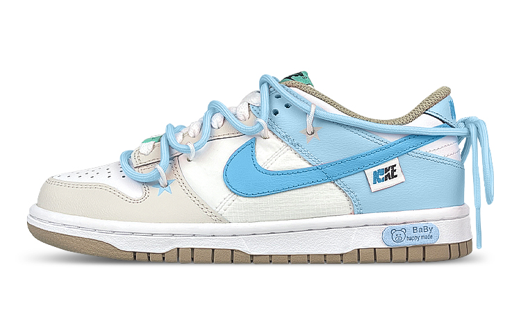 Buy [Custom Shoes] Nike Dunk Low 'Baby Blue Deconstructed Double Lace ...