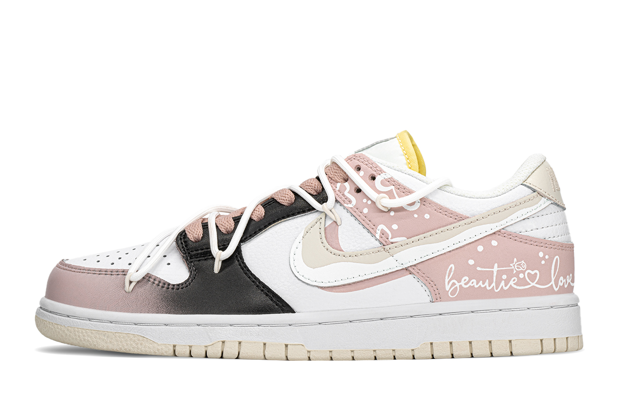 Buy [Custom Shoes] Nike Dunk Low 'Black Pink - Blooming Butterfly ...