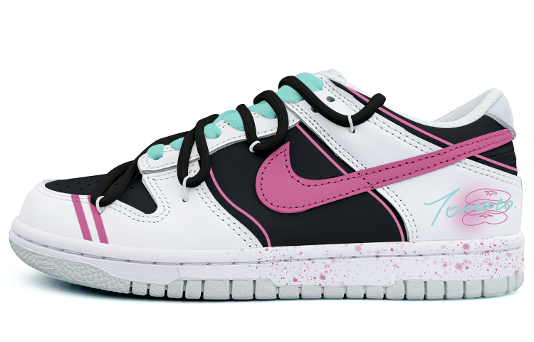 Buy [Custom Shoes] Nike Dunk Low 'Black Pink Tomato' DV0831-101-460284 ...