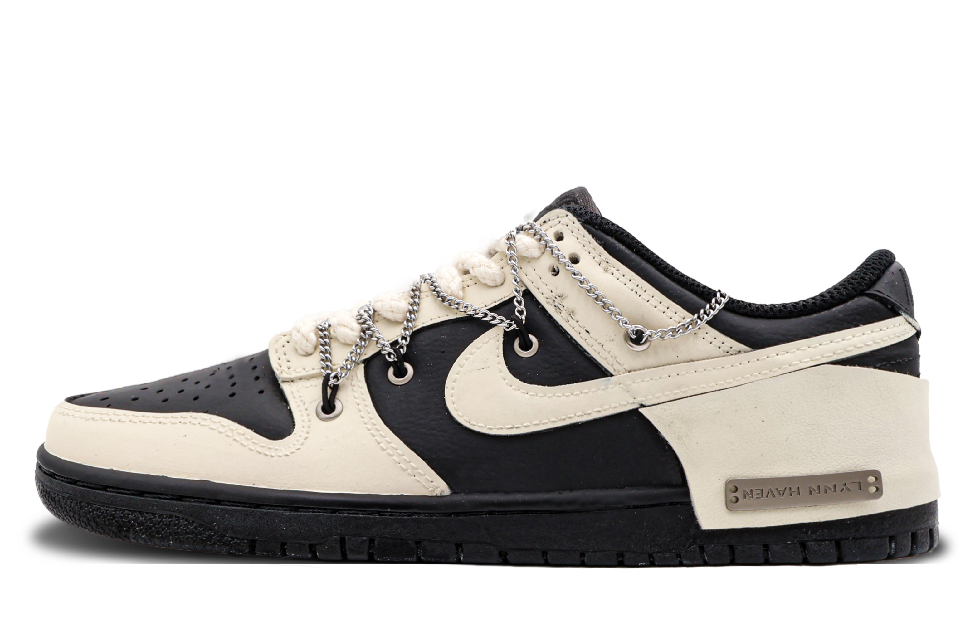 Buy [Custom Shoes] Nike Dunk Low 'Black Silence Preppy Punk' - Novelship