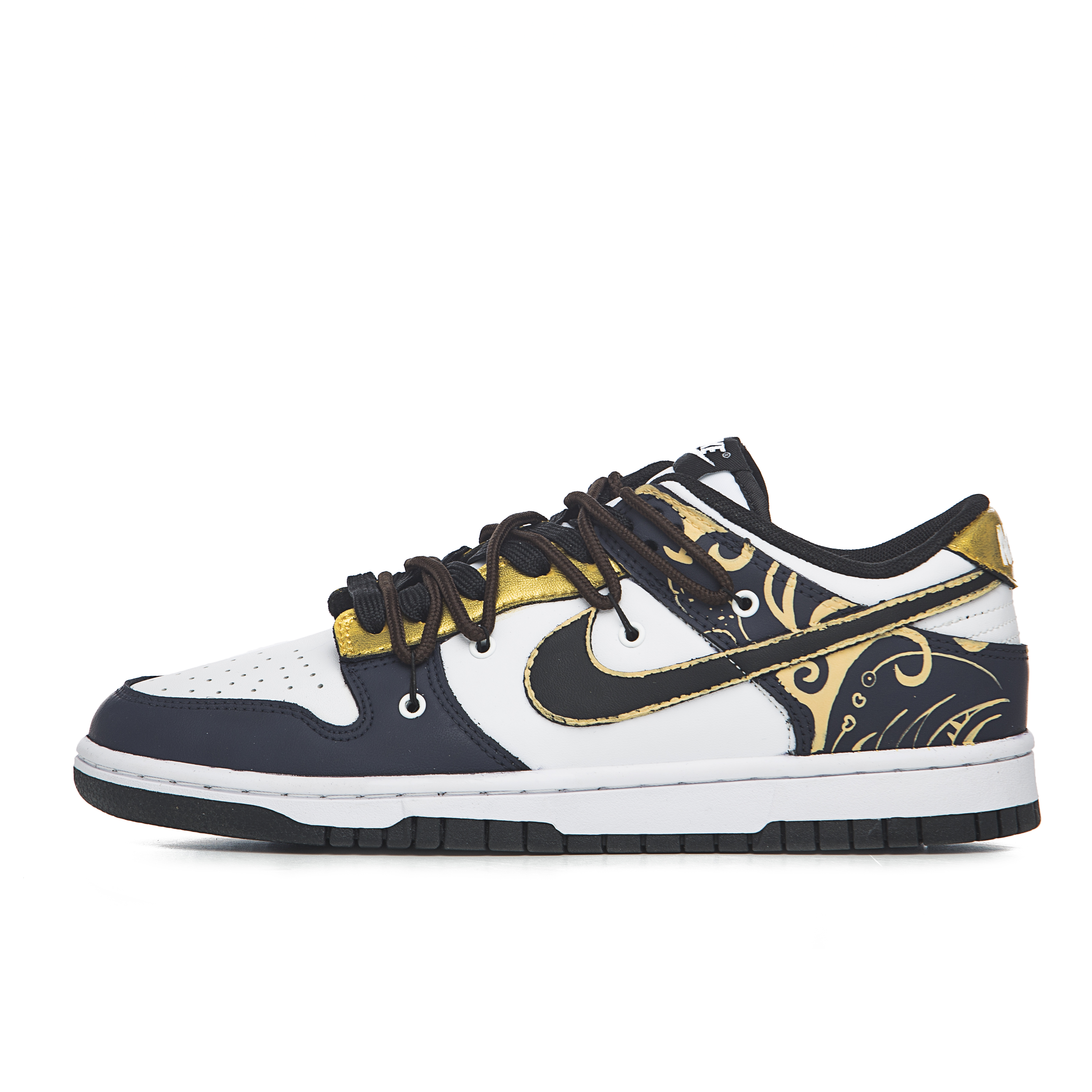 Buy [Custom Shoes] Nike Dunk Low 'Blue Gold Cloud Pattern' - Novelship