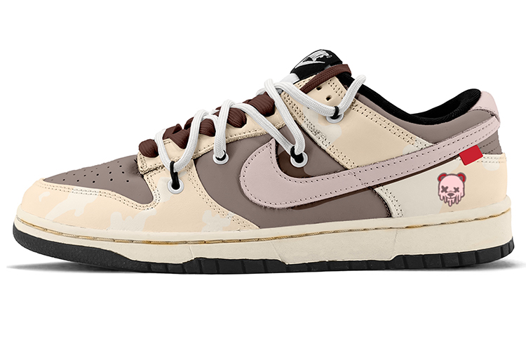 Buy [Custom Shoes] Nike Dunk Low 'Brown Pink Cartoon Bear' - Novelship