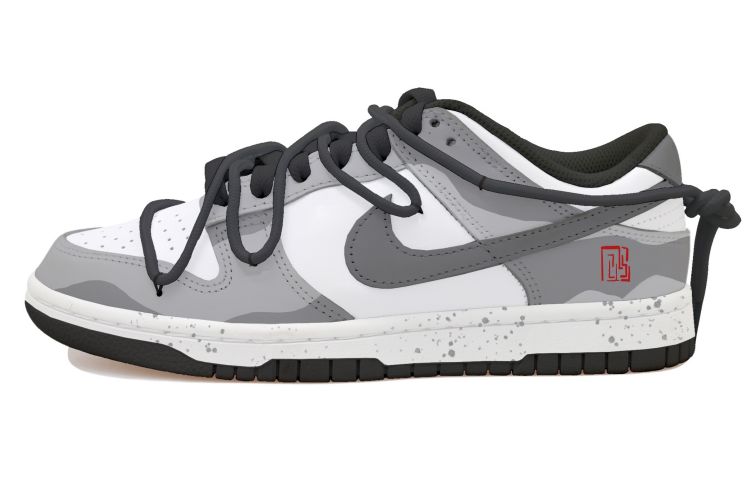 [Custom Shoes] Nike Dunk Low 'Chinese Style Gradient Red Seal Ink ...