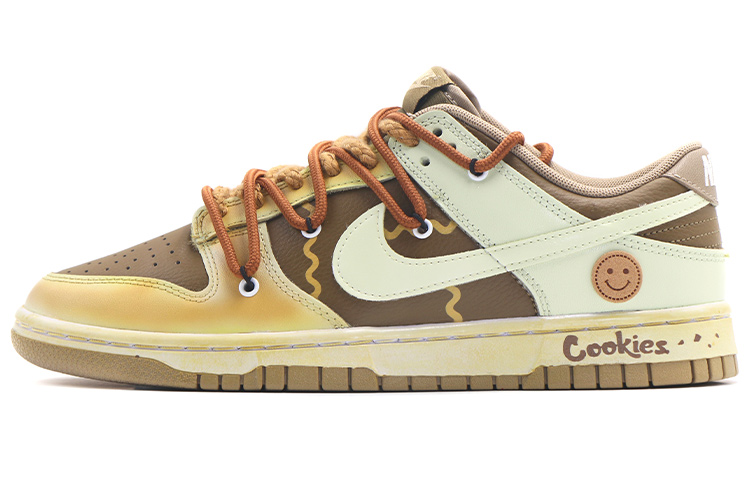 Buy [Custom Shoes] Nike Dunk Low 'Cookie Brown and White' - Novelship