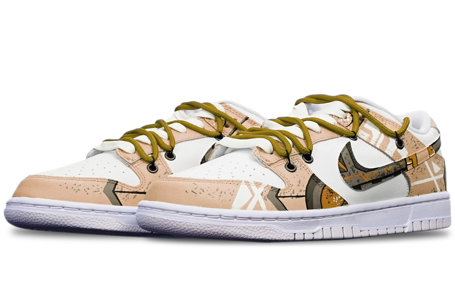 Beli [Custom Shoes] Nike Dunk Low 'Cyberpunk Gundam Deconstructed Khaki ...