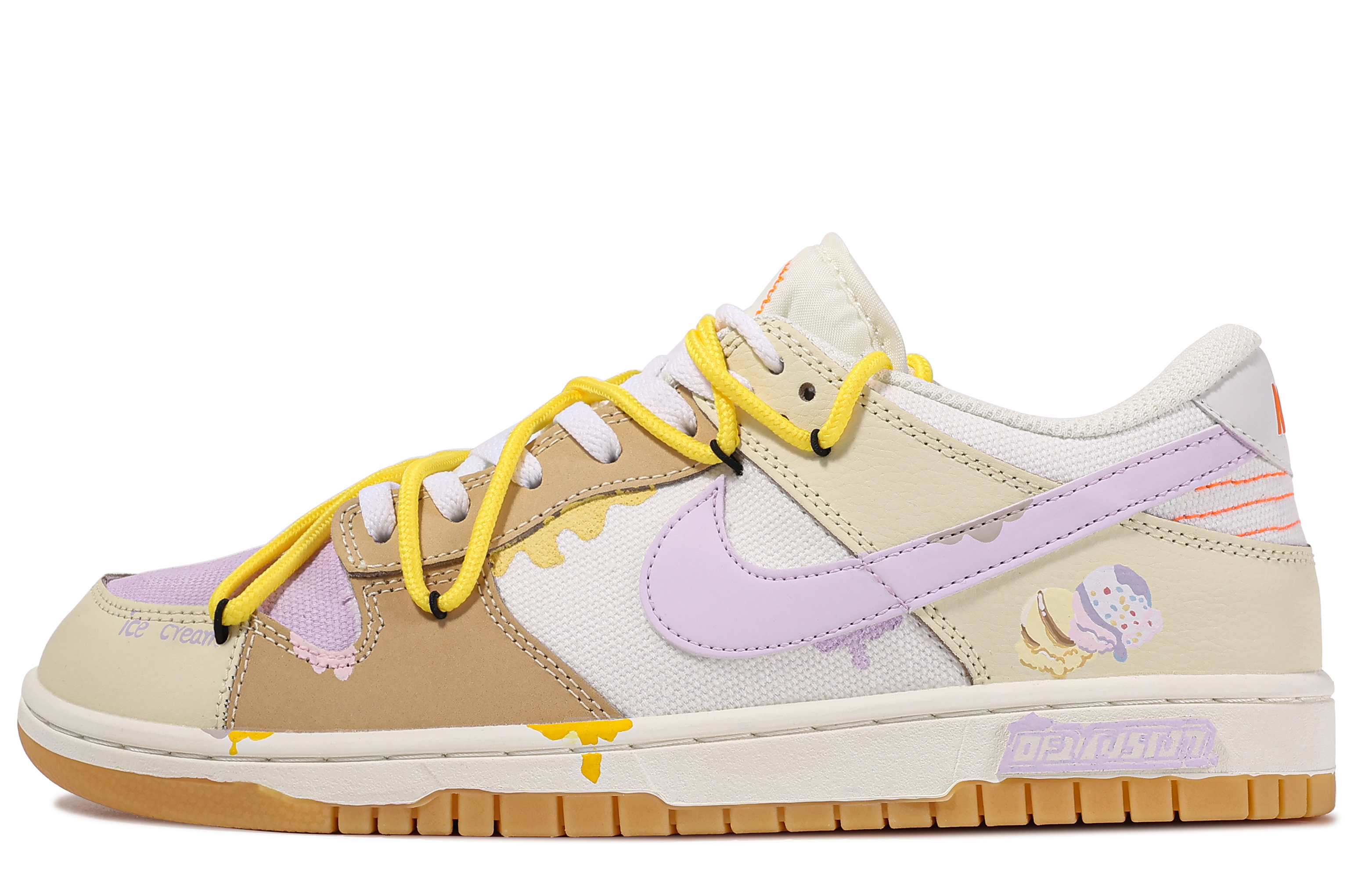Buy [Custom Shoes] Nike Dunk Low 'Da Vinci Cheesy Taro' - Novelship