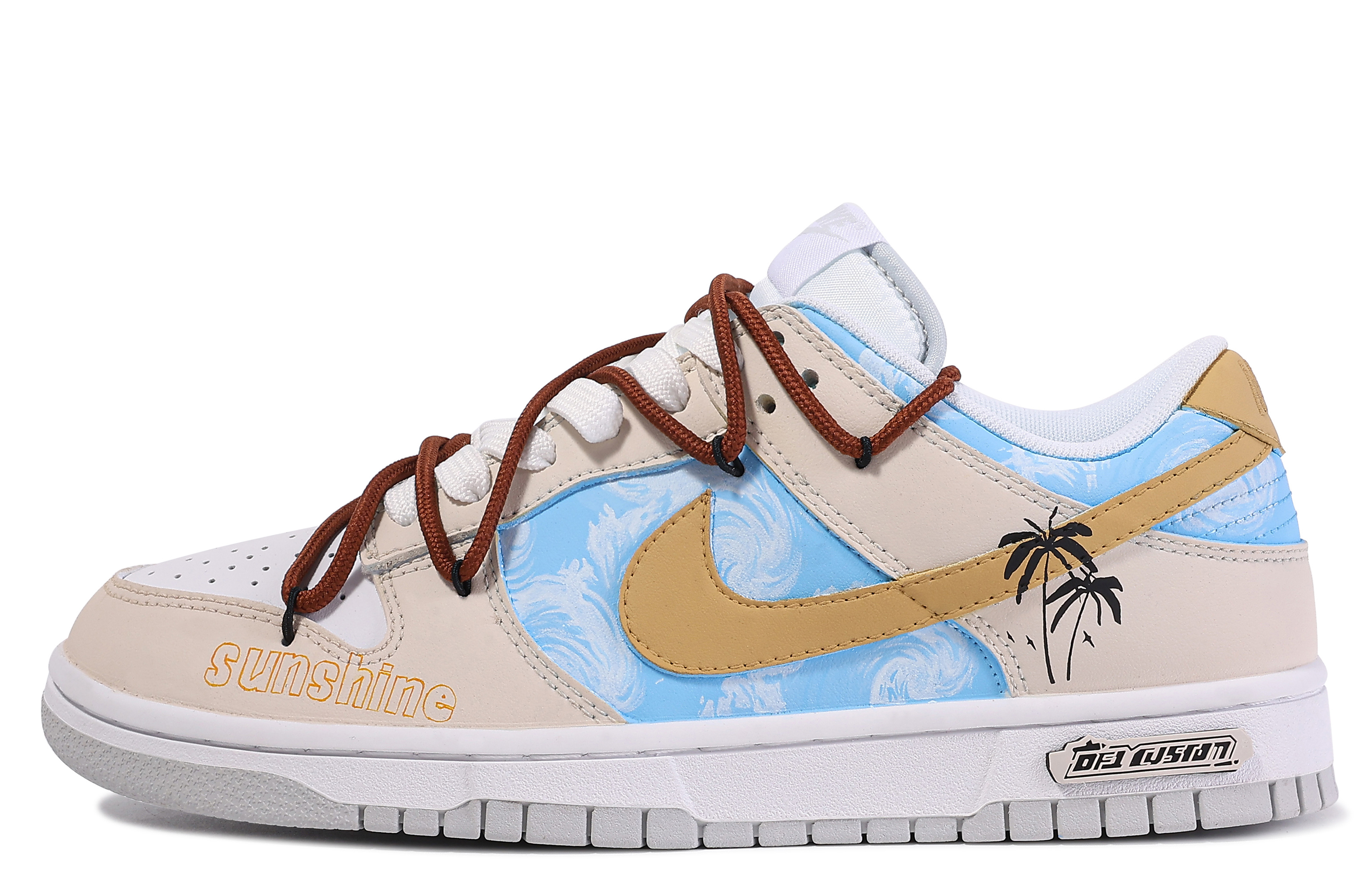 [Custom Shoes] Nike Dunk Low 'Da Vinci Summer Wave' - Novelship