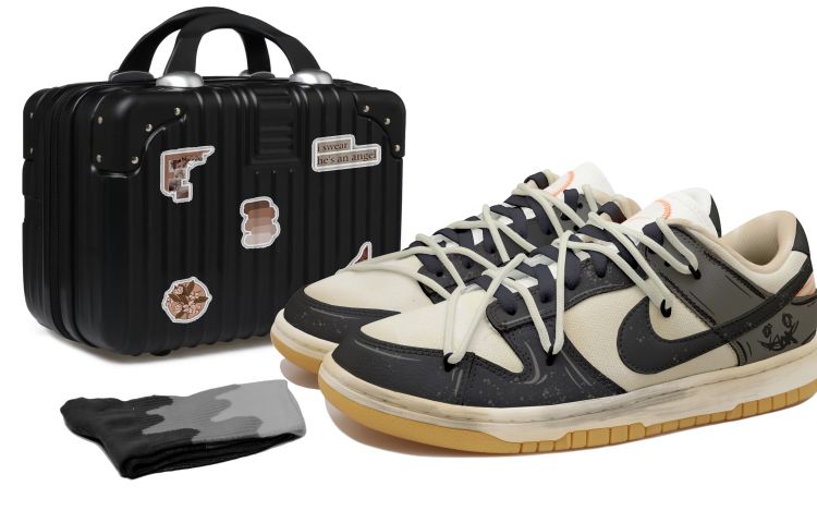 [Custom Shoes] Nike Dunk Low 'Dark Ghost Face' - Novelship