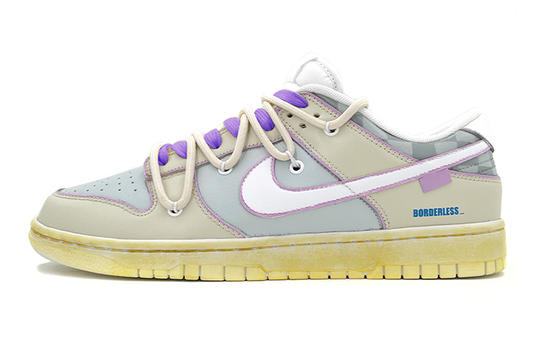 Buy [Custom Shoes] Nike Dunk Low 'Deconstructed Lace Vibe Oxidized Light Grey Checkerboard with ...