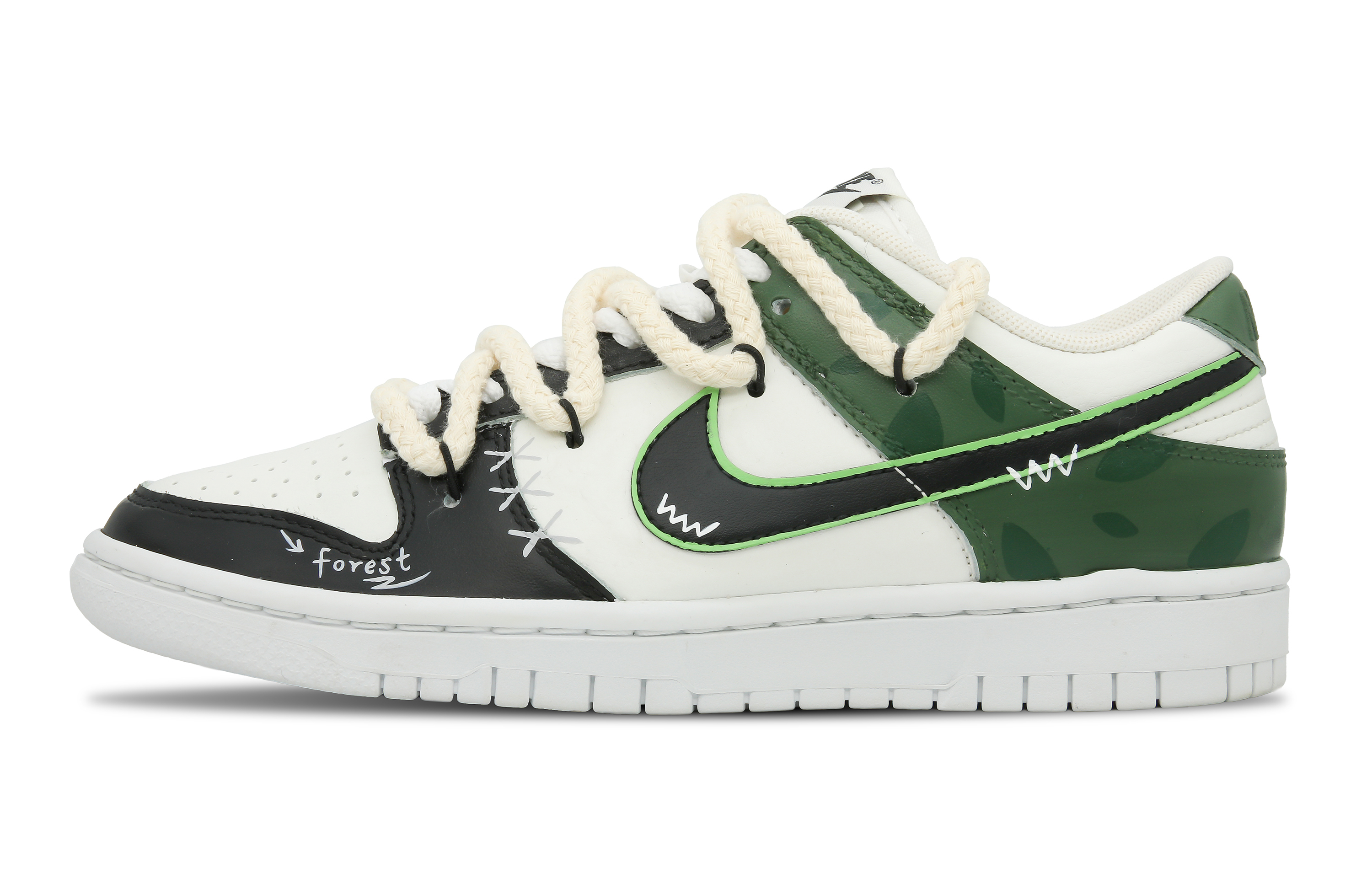 Buy [Custom Shoes] Nike Dunk Low 'Forest Graffiti' - Novelship
