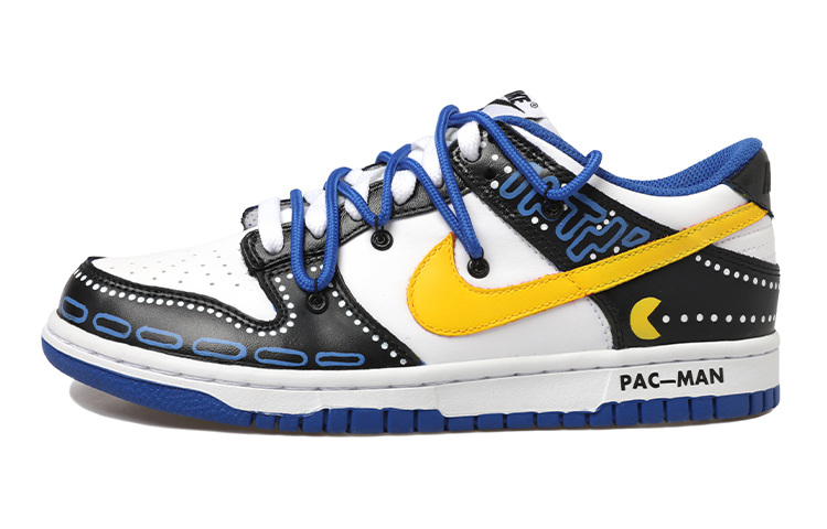 [Custom Shoes] Nike Dunk Low 'Game Controller Black-White-Blue' - Novelship