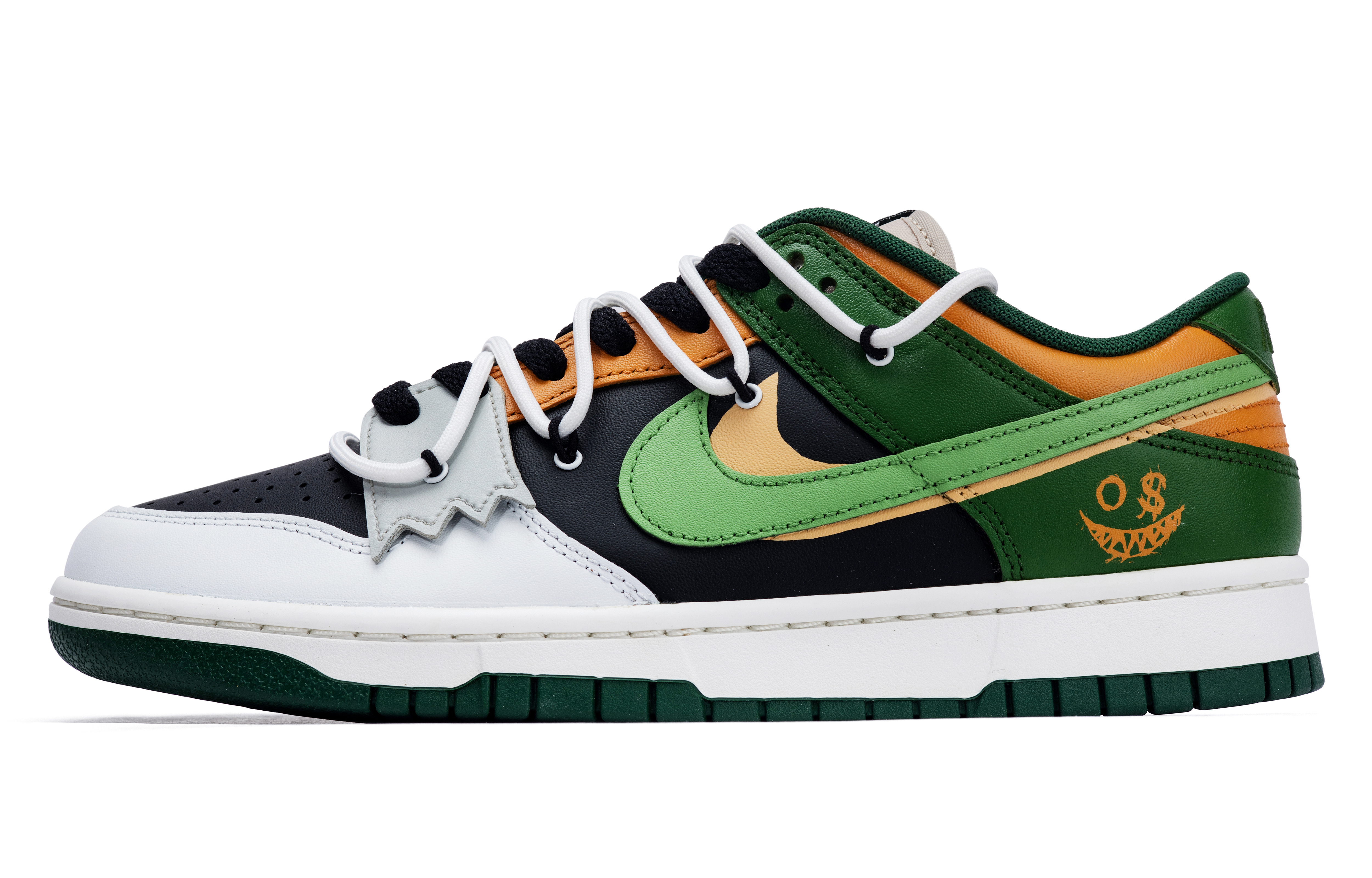 Nike Dunk Low カスタム 緑の野蛮 (Nike Danku Rou Kasutamu Midori no Yaban ...