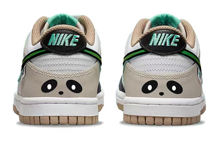 Buy [Custom Shoes] Nike Dunk Low 'Lucky Panda Black White Green ...