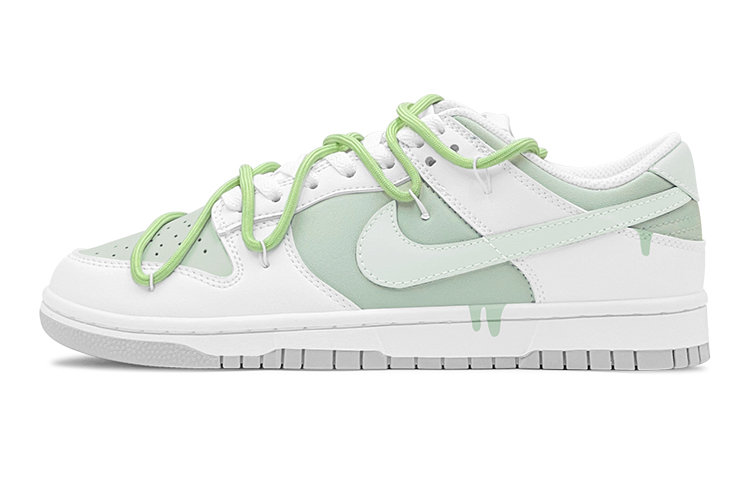[Custom Shoes] Nike Dunk Low 'Matcha Milk Green' - Novelship