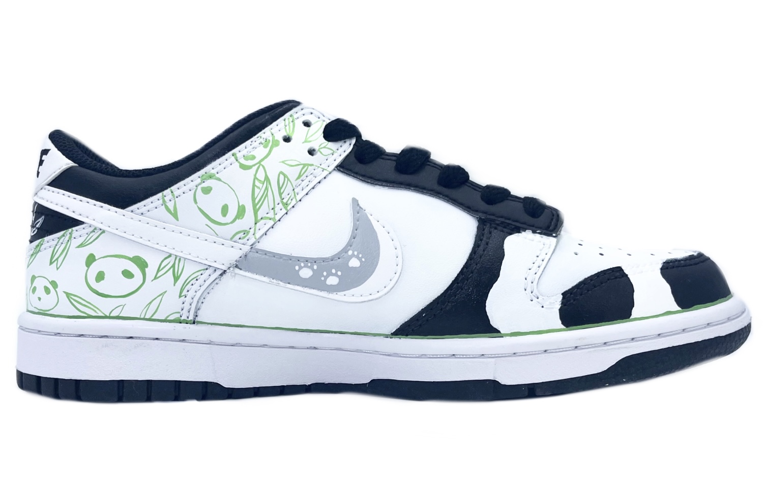 Buy [Custom Shoes] Nike Dunk Low 'Panda Black Ink Bamboo' - Novelship