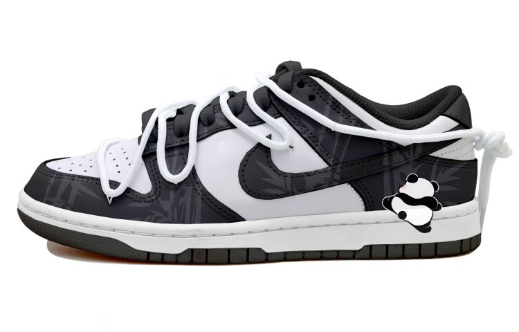 Buy [Custom Shoes] Nike Dunk Low 'Panda Distressed Bamboo' - Novelship