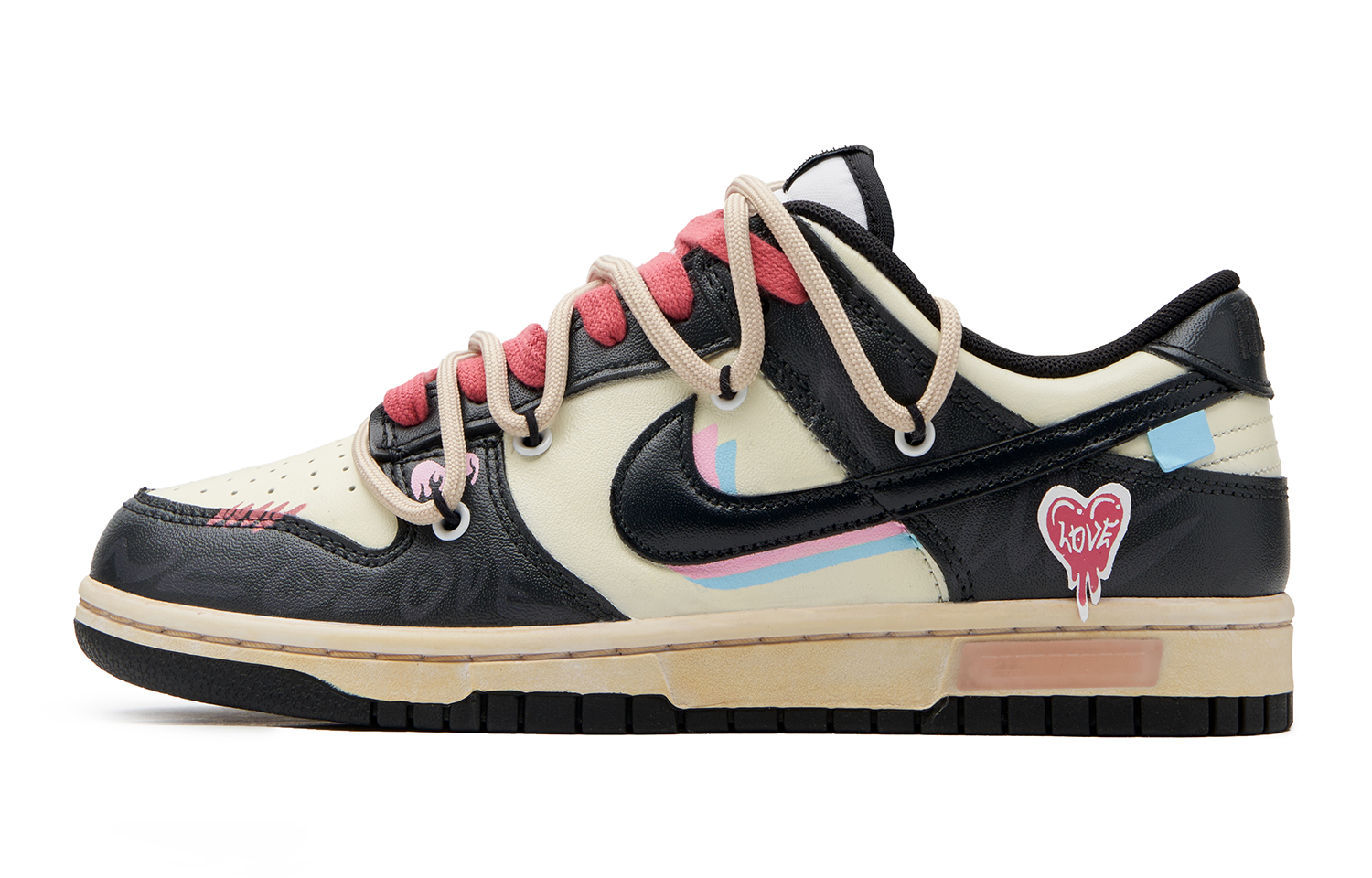 [Custom Shoes] Nike Dunk Low 'Panda Prank' - Novelship