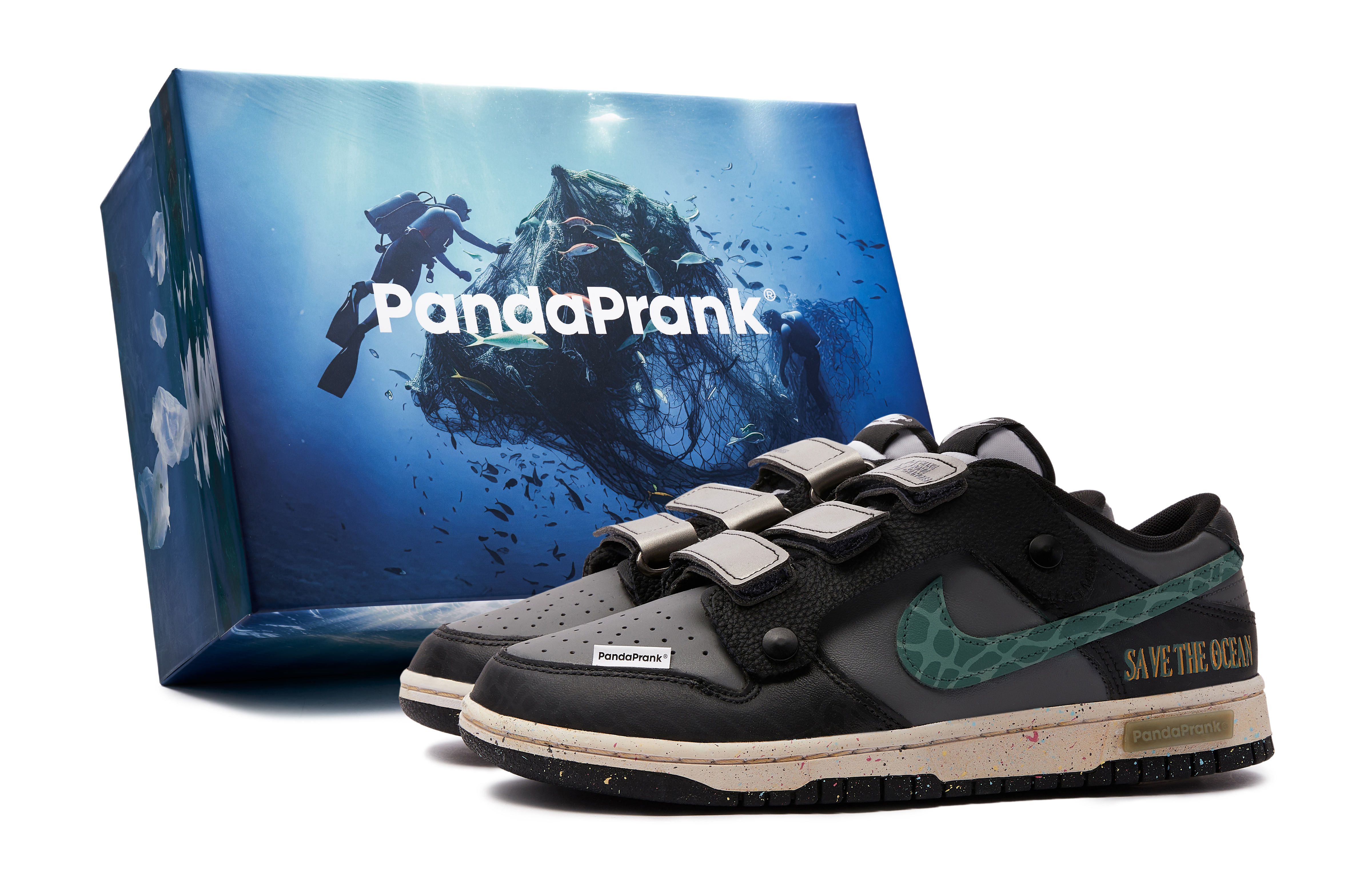 [Custom Shoes] Nike Dunk Low 'Panda Prank Deep Sea' CW1590-100-481169 ...