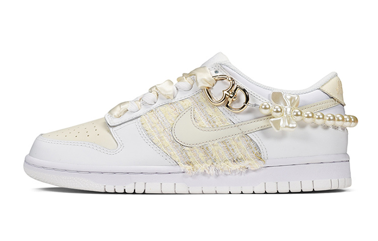 [Custom Shoes] Nike Dunk Low 'Pearl Butterfly Patchwork' - Novelship