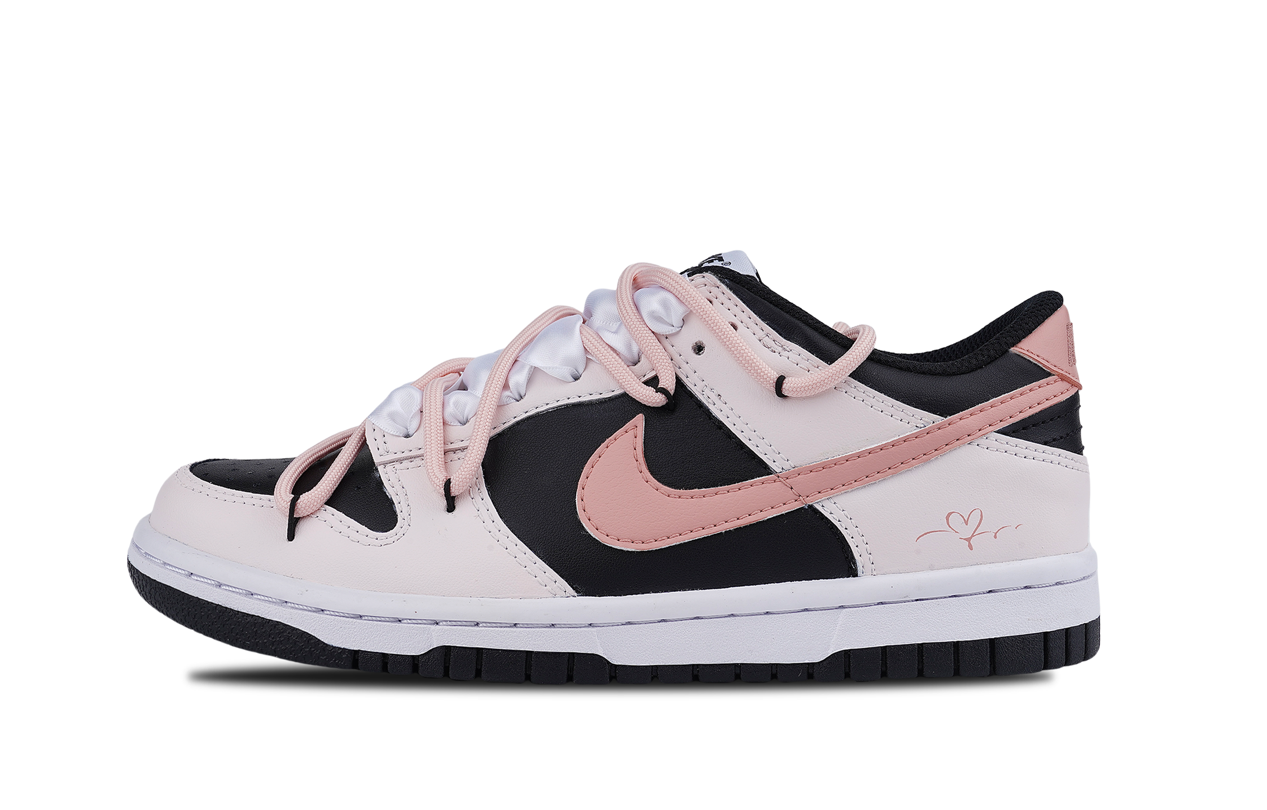 [Custom Shoes] Nike Dunk Low 'Pink and Black Barbie Deconstructed ...