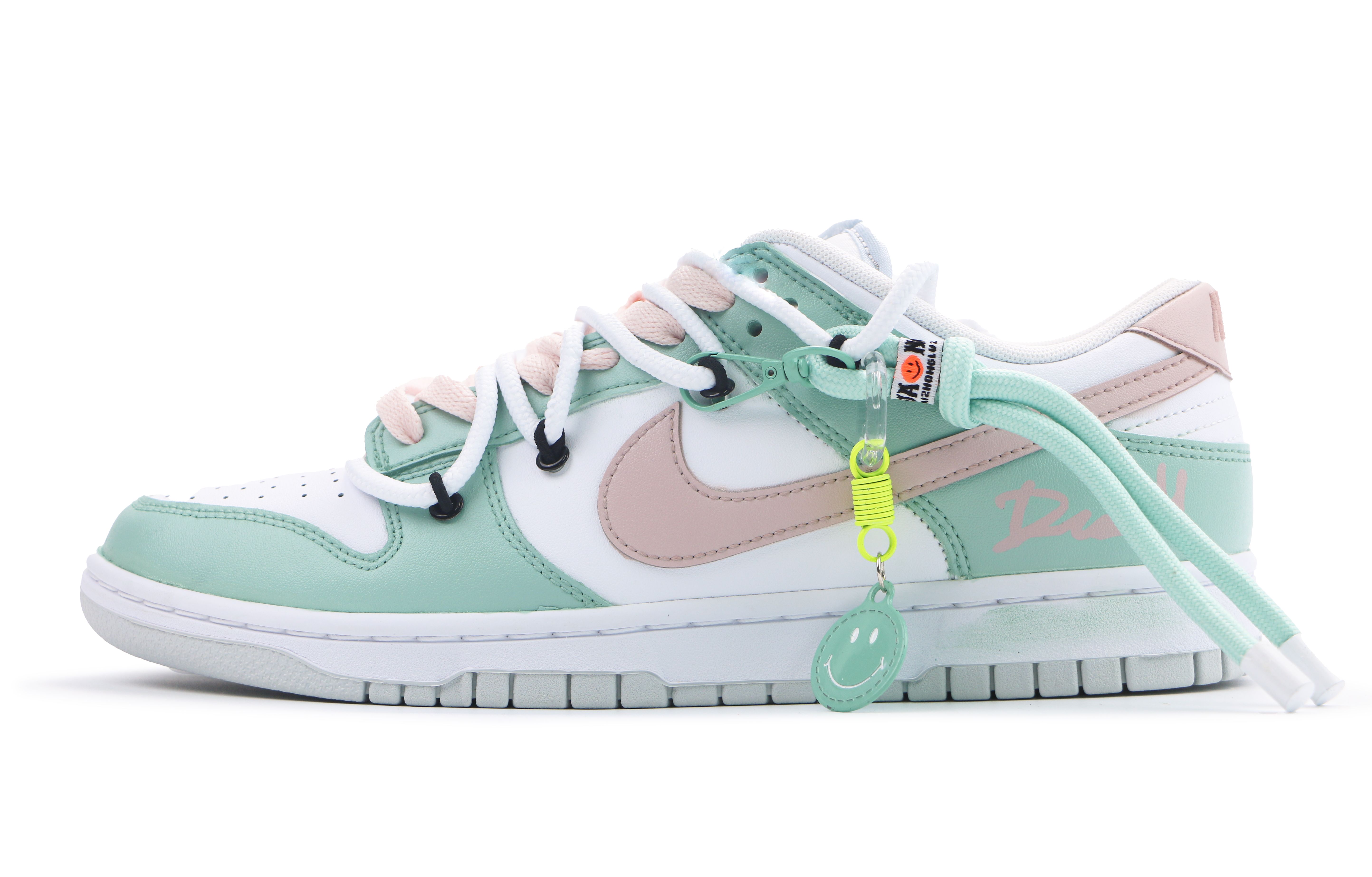 [Custom Shoes] Nike Dunk Low 'Pure Platinum Mint Green' - Novelship