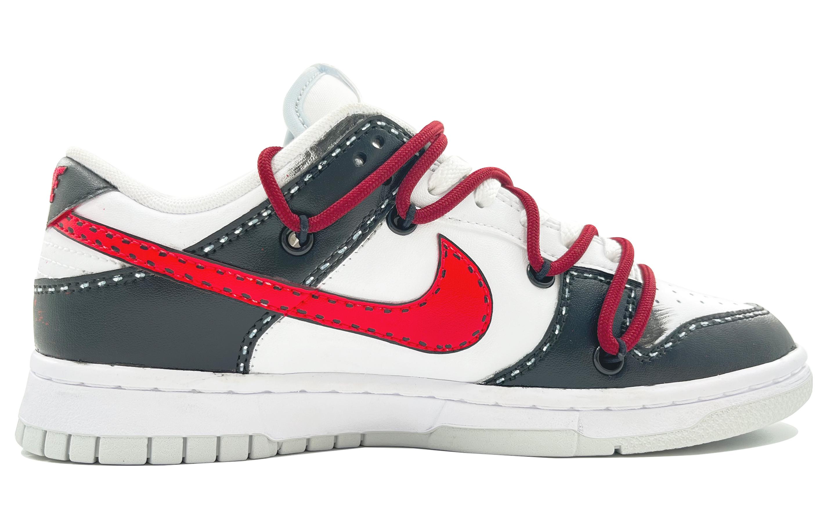 Buy [Custom Shoes] Nike Dunk Low 'Spider- Prisoner Black White Red ...