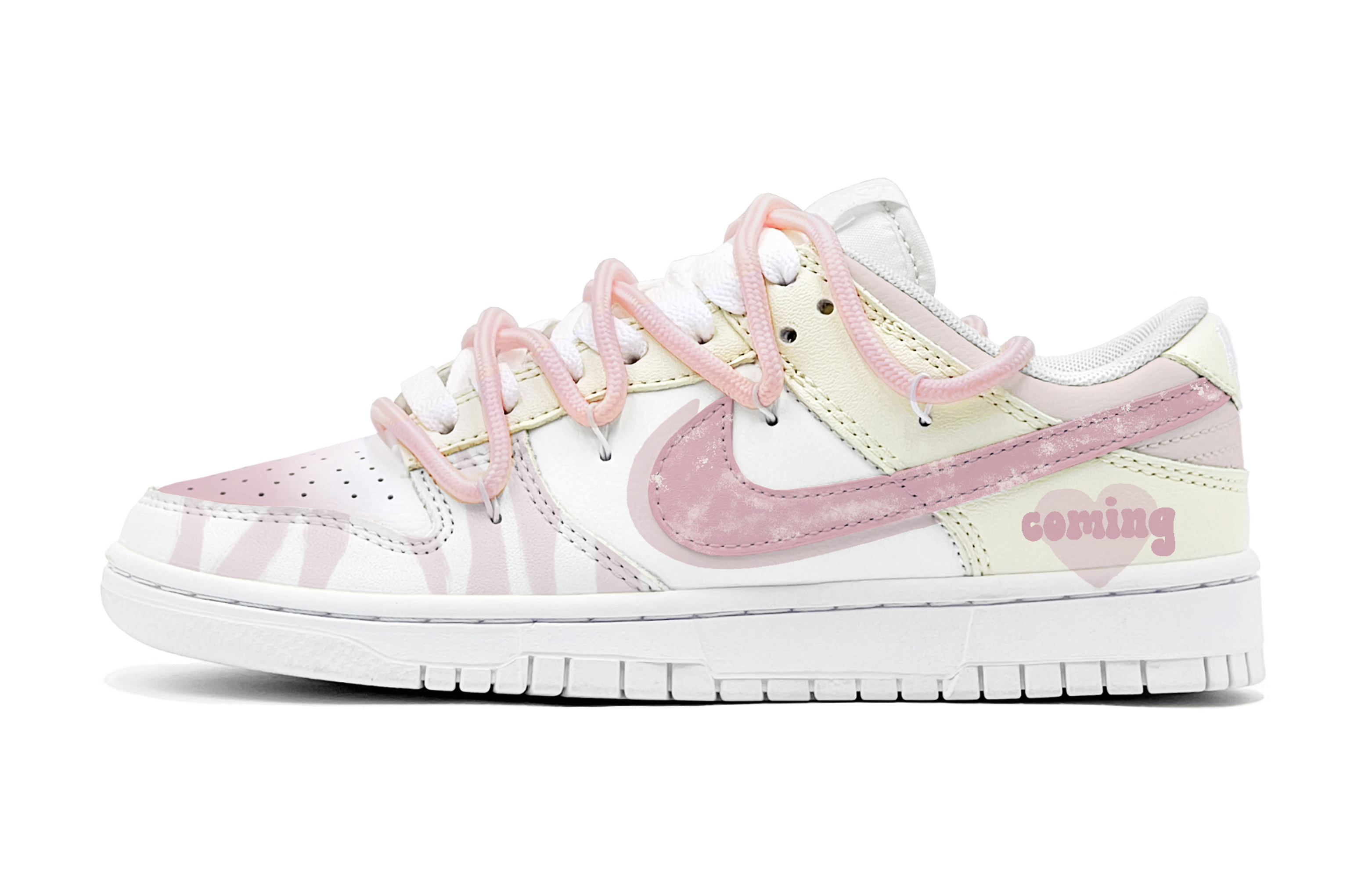 [Custom Shoes] Nike Dunk Low 'Sweet Love Gradient Pink Yellow Custom ...