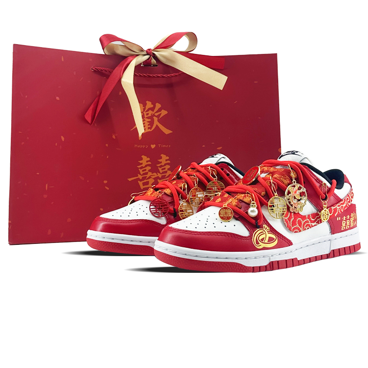 [Custom Shoes] Nike Dunk Low 'Wedding Joy' - Novelship