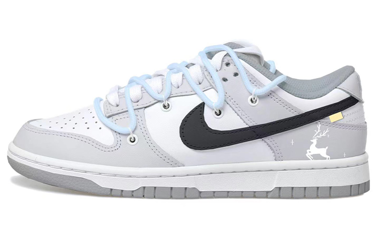 [Custom Shoes] Nike Dunk Low Retro 'Misty Grey and Black Deer Graffiti ...