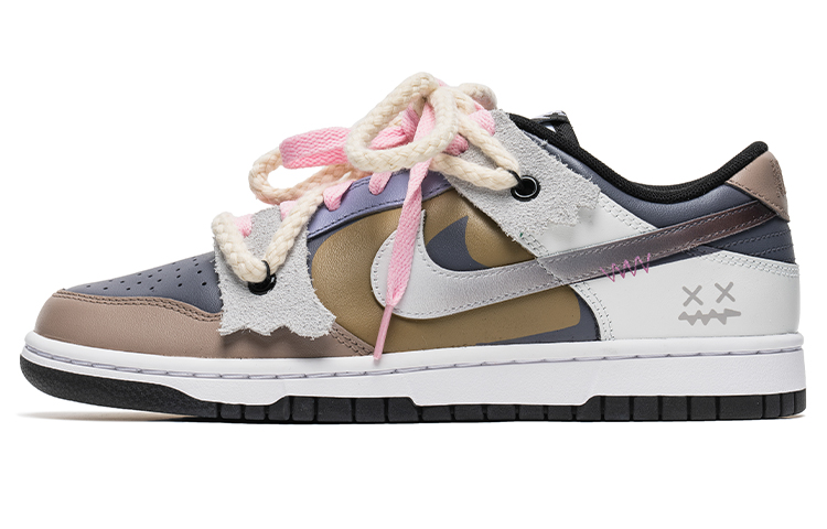 [Custom Shoes] Nike Dunk Low Retro 'Silver Ghost Deconstructed' - Novelship