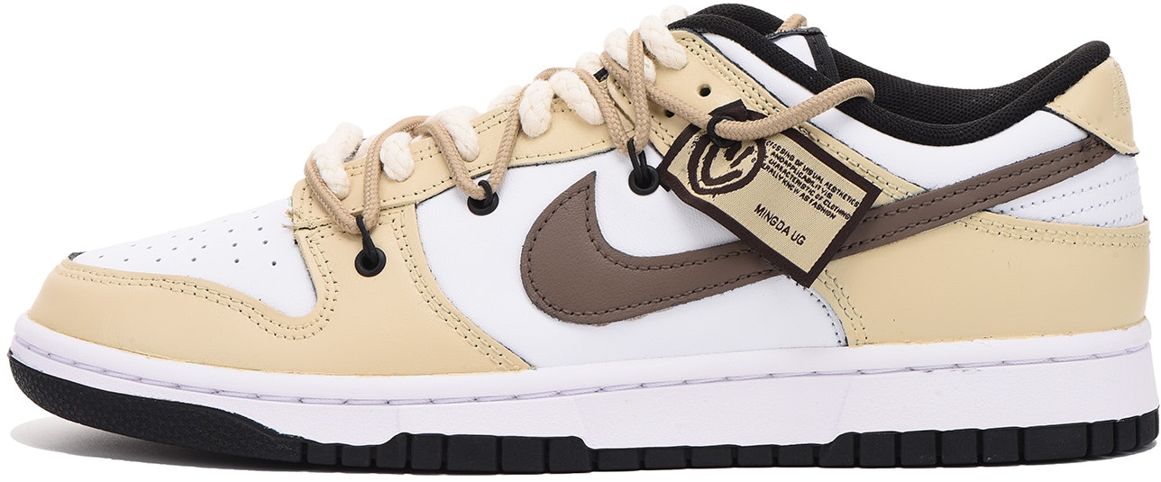 [Custom Shoes] Nike Dunk Low Retro 'Smiley Face Almond' - Novelship