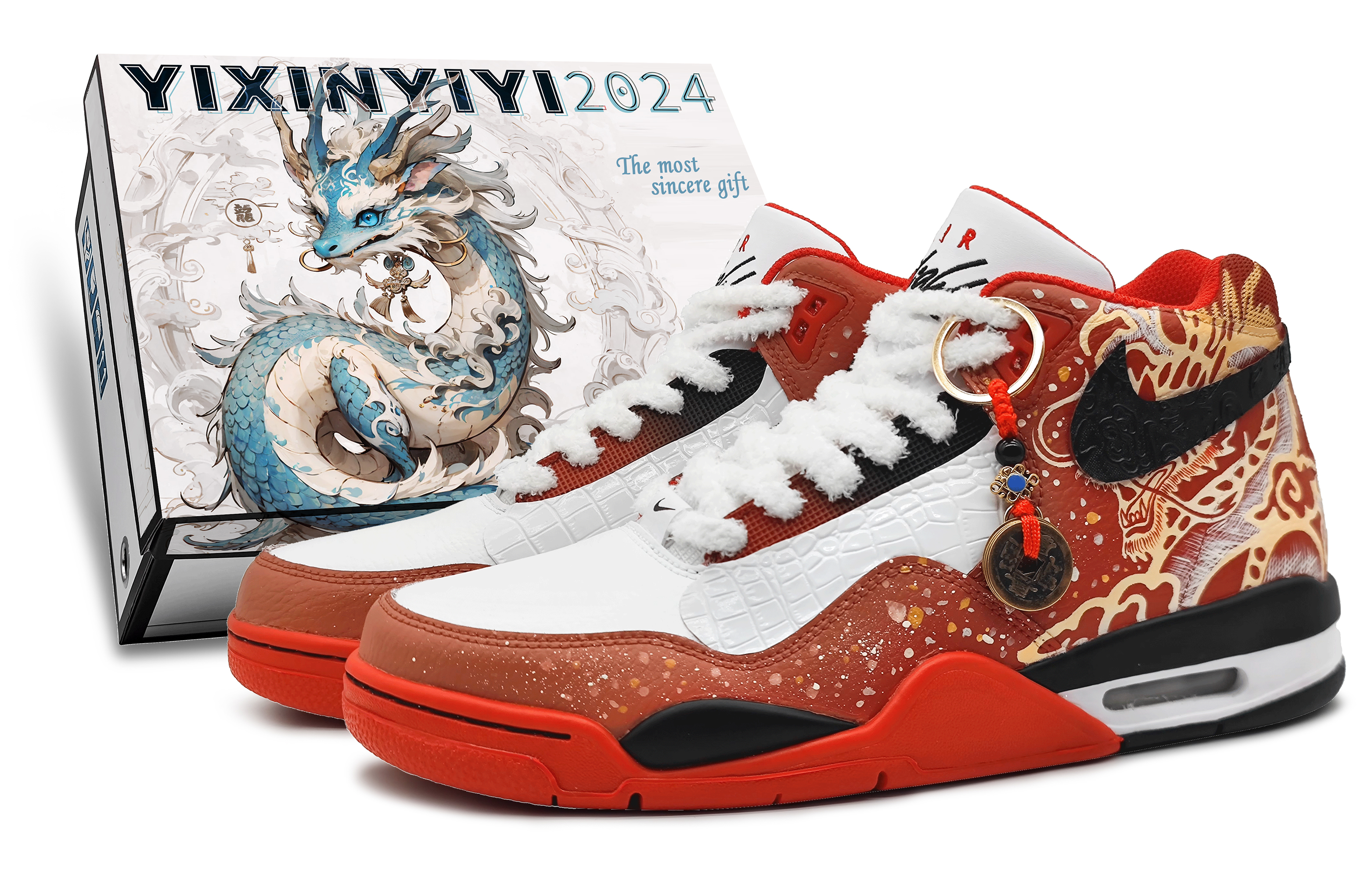 Buy [Custom Shoes] Nike Flight Legacy 'CNY Year of the Dragon' - Novelship