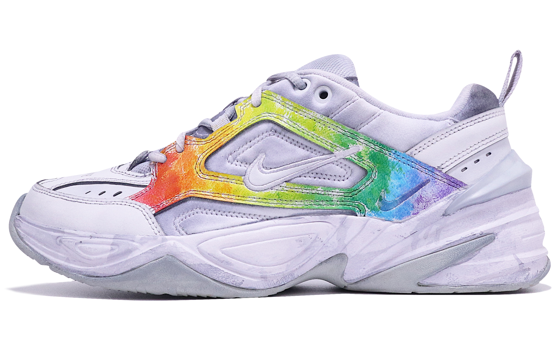 나이키 M2K 테크노 '발렌타인 레인보우' (커스텀) AV4789-101(TeamTen-男款浸染彩虹) 구매하기 - 노블쉽