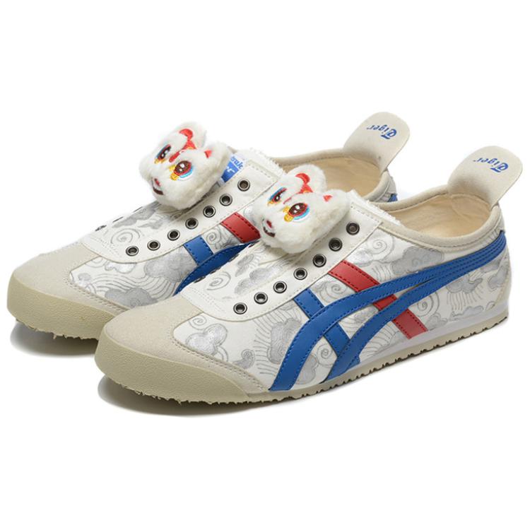 [Custom Shoes] Onitsuka Tiger Mexico 66 Slip-On 'White Blue Lion Dance ...