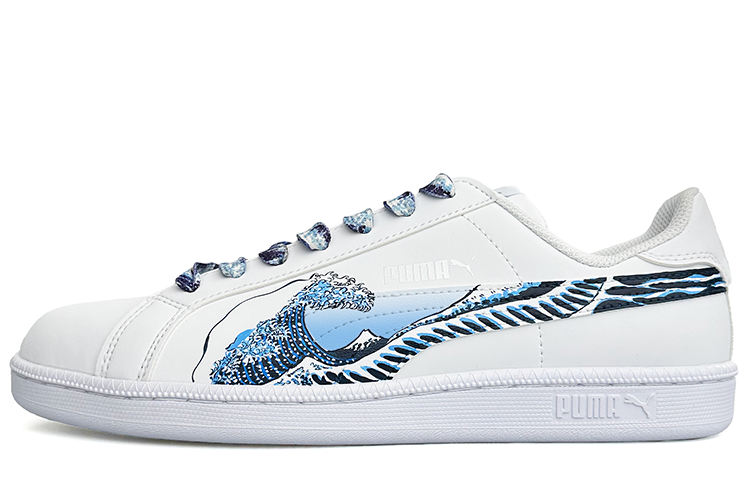 [Custom Shoes] Puma Smash Custom 'Tsunami Wave' - Novelship