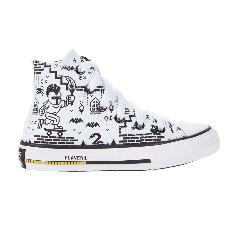 (Grade School) Converse Chuck Taylor All Star High 'Gamer Print - White ...