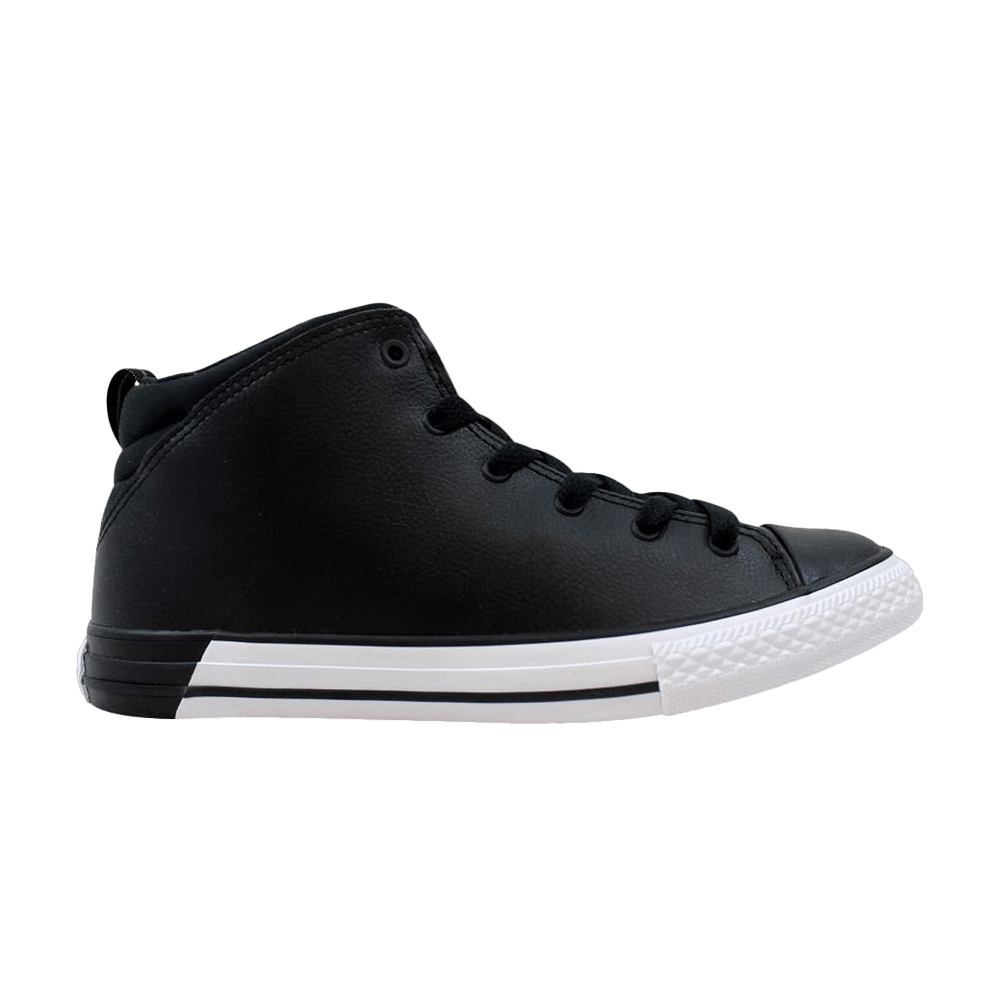 (Grade School) Converse Chuck Taylor All Star Mid 'Black White' 656003C ...