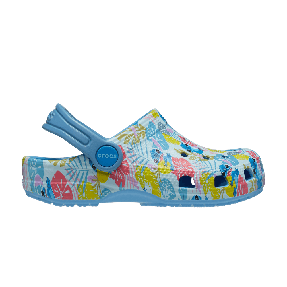 (Infant) Disney x Crocs Classic Clog 'Stitch Hawaiian Print' 209471-4TB ...
