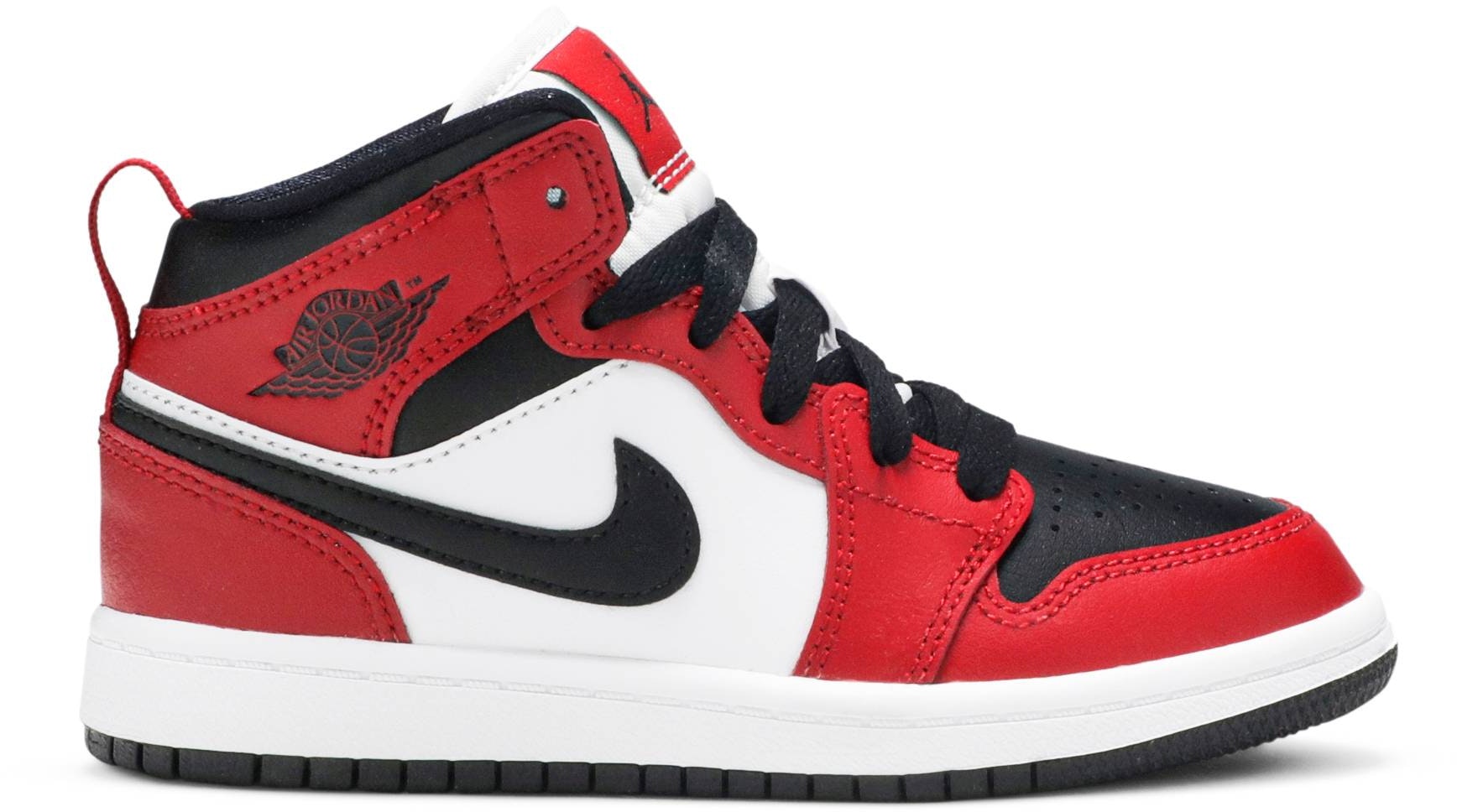 (Preschool) Air Jordan 1 Mid 'Chicago Black Toe' 640734-069 - 640734 ...
