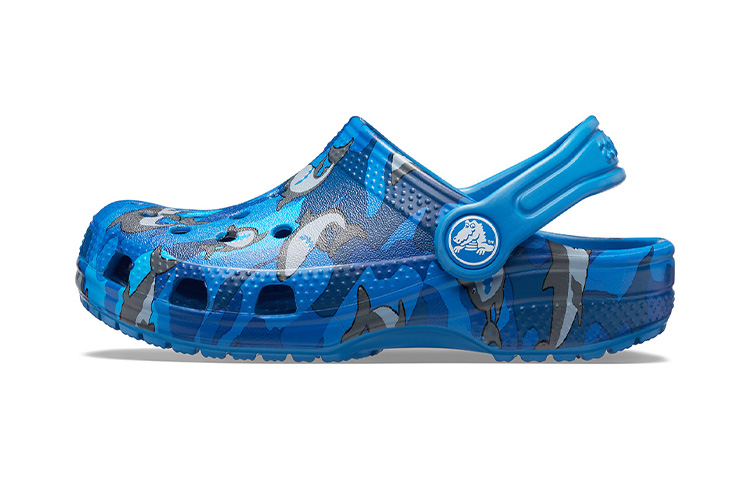 Buy (Preschool) Crocs Classic Clog 'Shark Pattern Blue' 206147-4KI ...