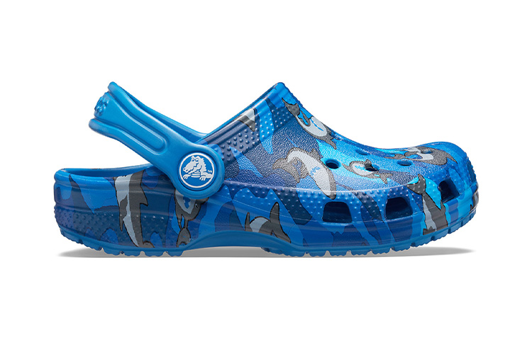 Buy (Preschool) Crocs Classic Clog 'Shark Pattern Blue' 206147-4KI ...